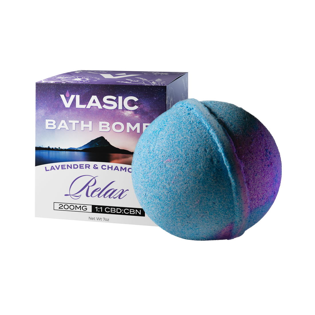 Relax Bath Bomb with Lavender and Chamomile – Vlasic Labs