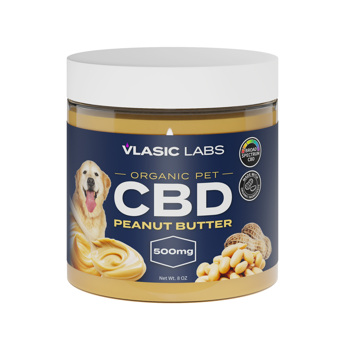 Organic CBD Pet Peanut Butter – Vlasic Labs
